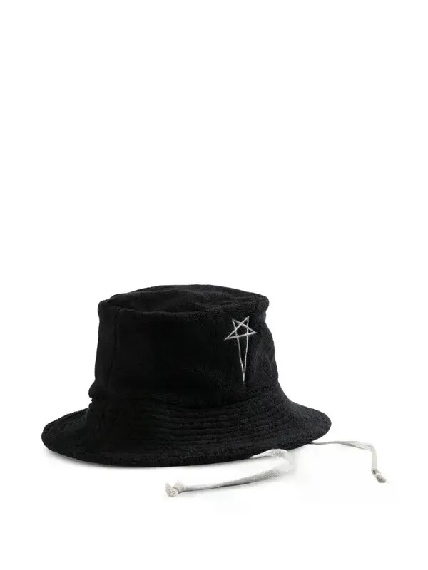 Rick Owens Embroidered Motif Bucket Hat