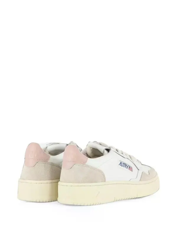 AUTRY Medalist Leather-suede Lace-up Sneakers - White