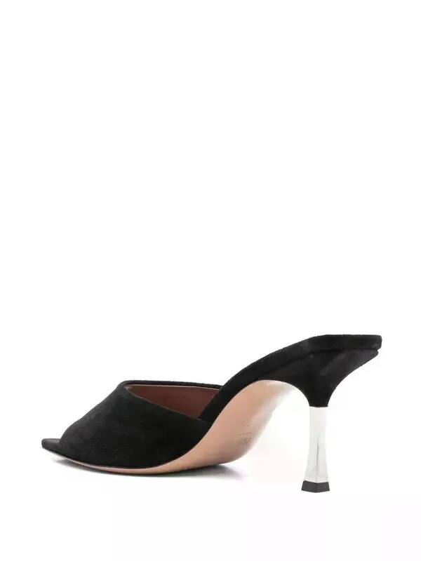 Paris Texas 75mm Lorena Mules - Black