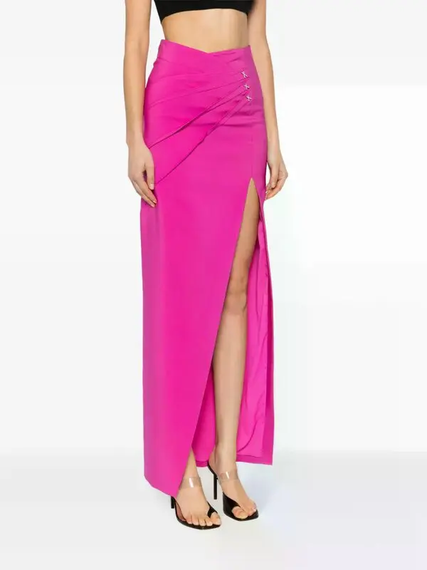 GENNY Crystal-embellished Midi Skirt