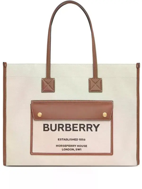 Burberry Medium Freya Tote Bag - Neutrals