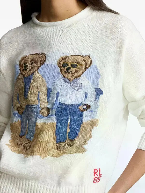 Polo Ralph Lauren Intarsia Knit Signature Polo Bear Sweater