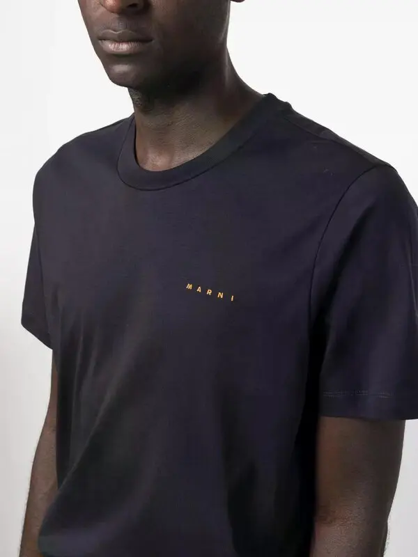 Marni Logo-print T-shirt - Blue