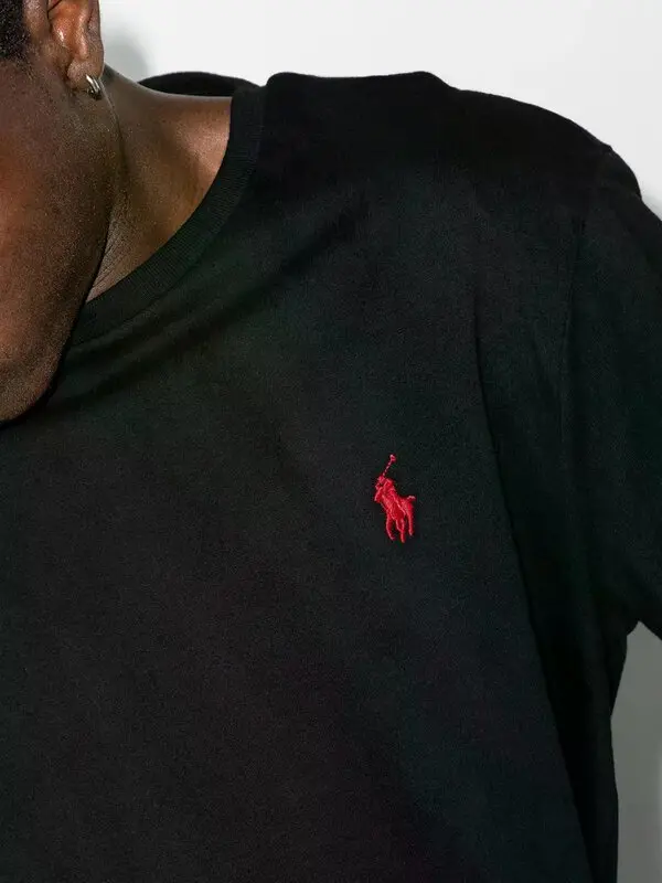 Polo Ralph Lauren Logo-embroidered T-shirt - Black