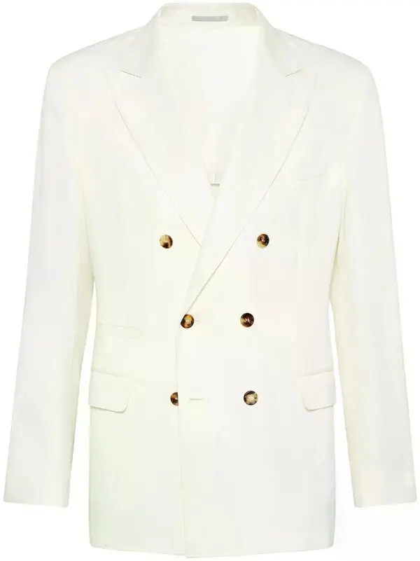 Brunello Cucinelli Double-breasted Blazer - Neutrals