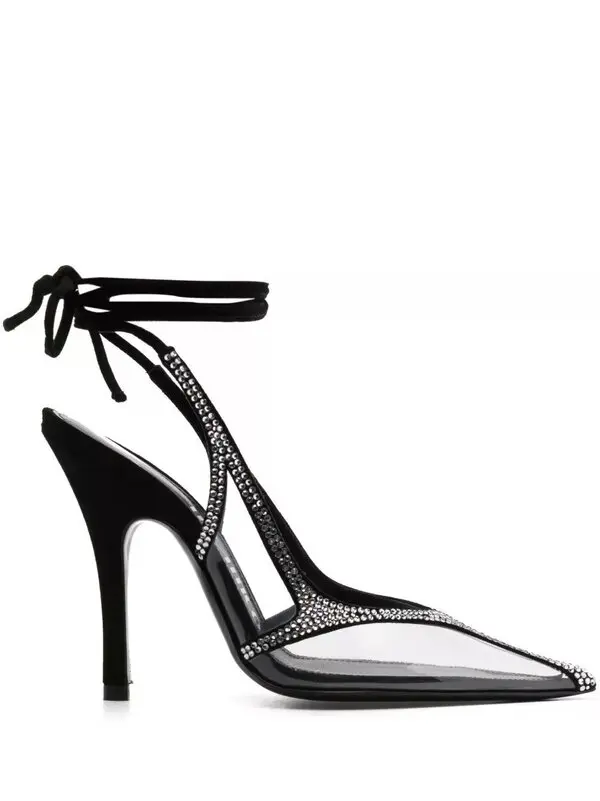 Attico Venus Embellished Pumps - Black