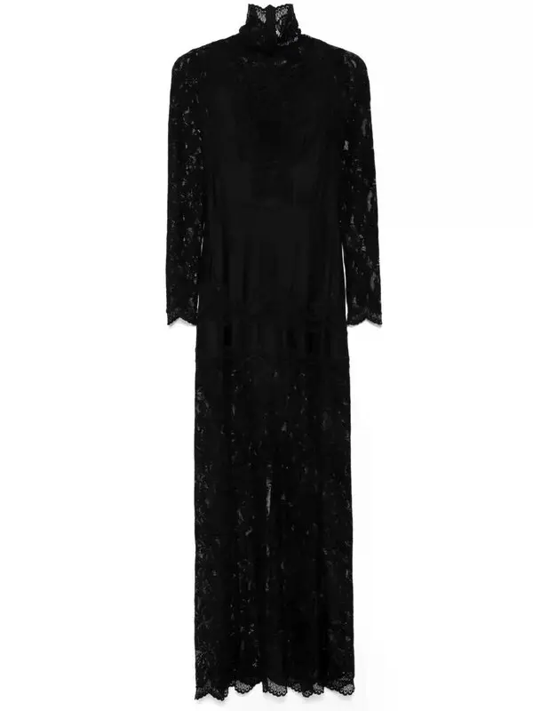 Rabanne Lace Appliqué Maxi Dress