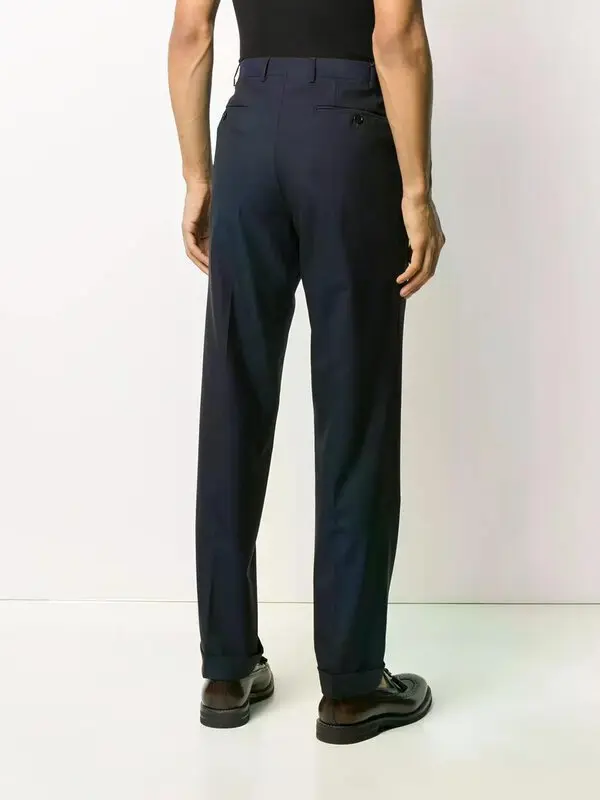 Canali Slim Tailored Wool Trousers