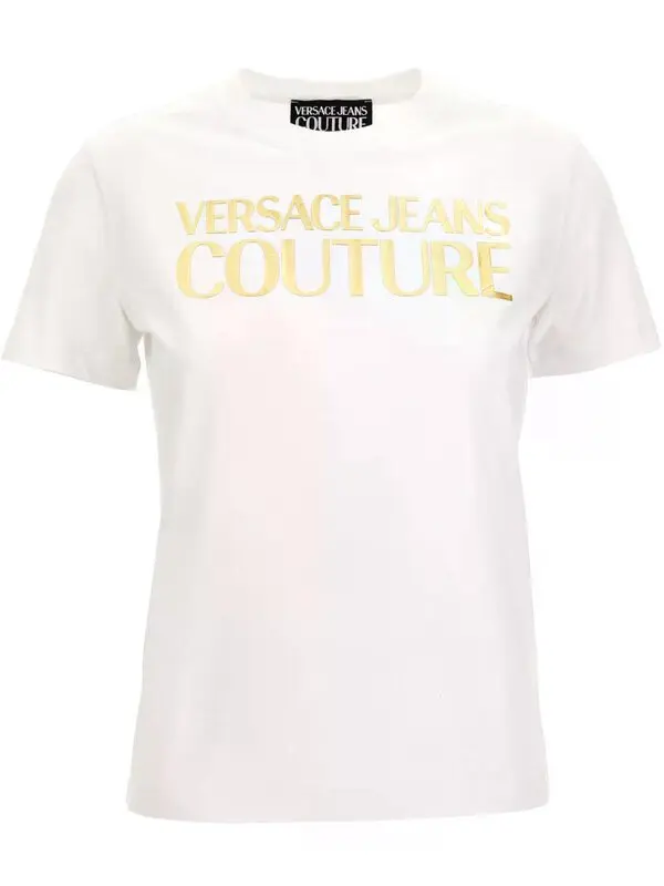 Versace Logo-print Cotton T-shirt - White