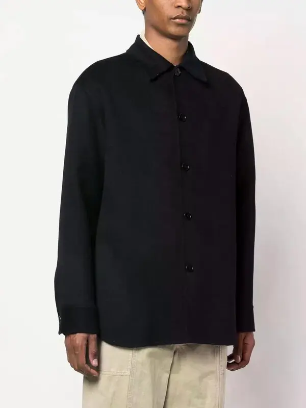 JIL SANDER Long-sleeve Cashmere Shirt Jacket