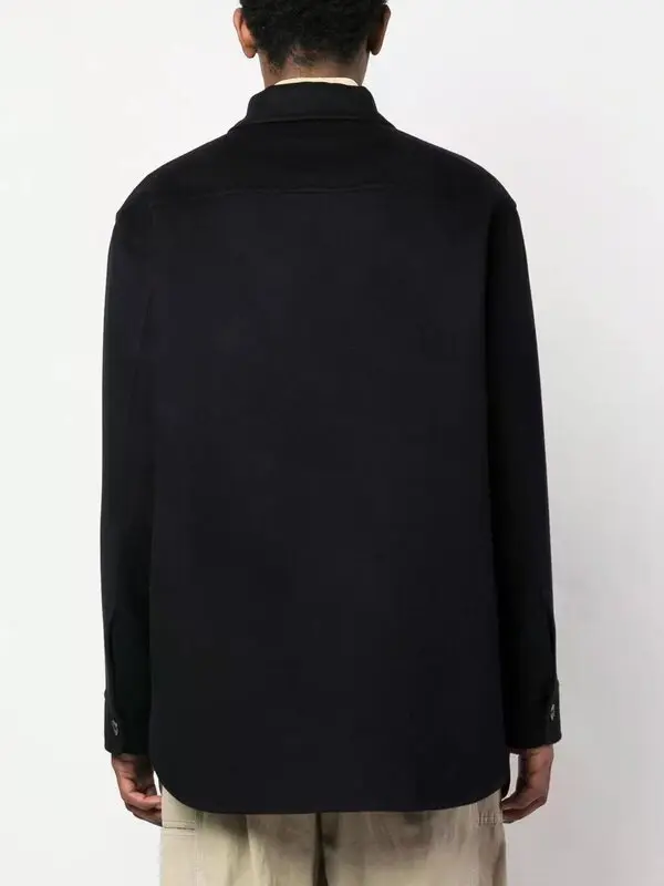 JIL SANDER Long-sleeve Cashmere Shirt Jacket