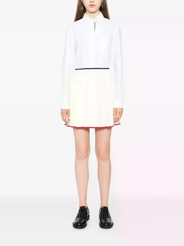 Thom Browne Pleated Knitted Mini Skirt