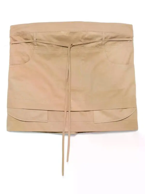 LITKOVSKA Lili Mini Skirt In Camel - Neutrals
