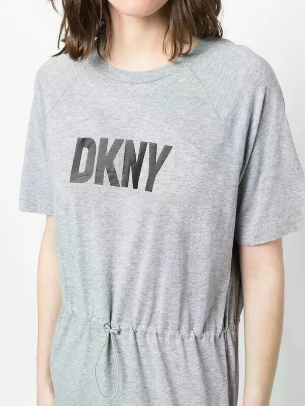Dkny Logo Print T-shirt Dress