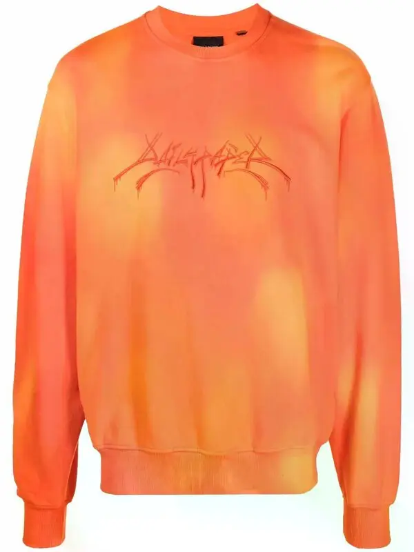 DAILY PAPER Graffiti Logo-print Jumper - Orange