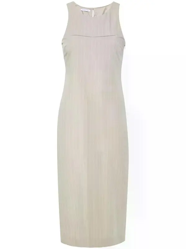 Patrizia Pepe Pinstripe-pattern Midi Dress