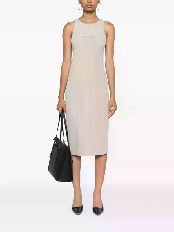 Patrizia Pepe Pinstripe-pattern Midi Dress