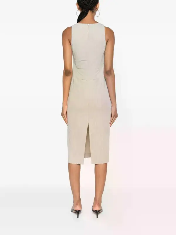 Patrizia Pepe Pinstripe-pattern Midi Dress