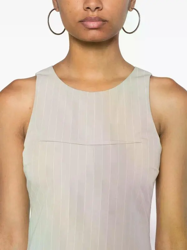 Patrizia Pepe Pinstripe-pattern Midi Dress