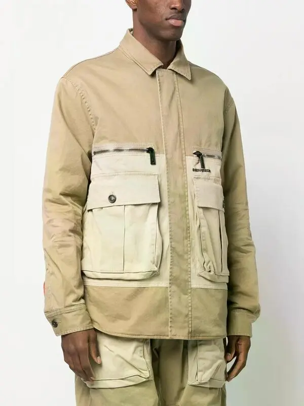 Dsquared2 Two-tone Flap-pocket Jacket