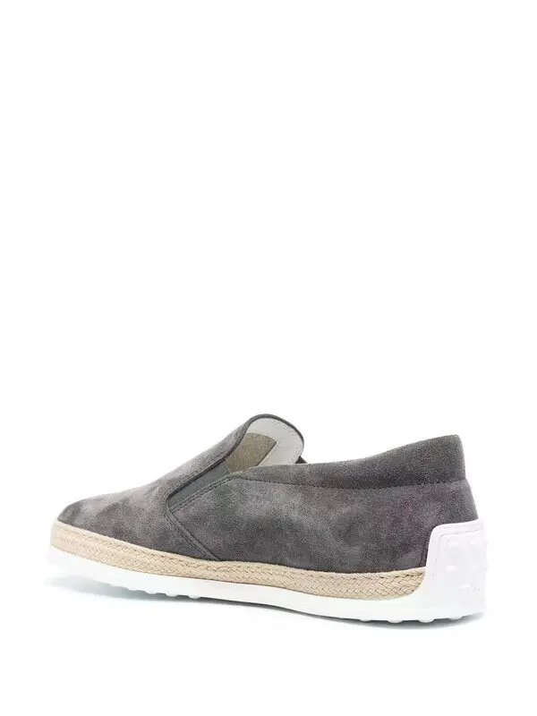TOD'S Suede Slip-on Loafers With Studded Sole