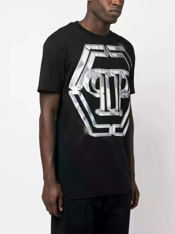 Philipp Plein Logo-print Short-sleeved T-shirt - Black
