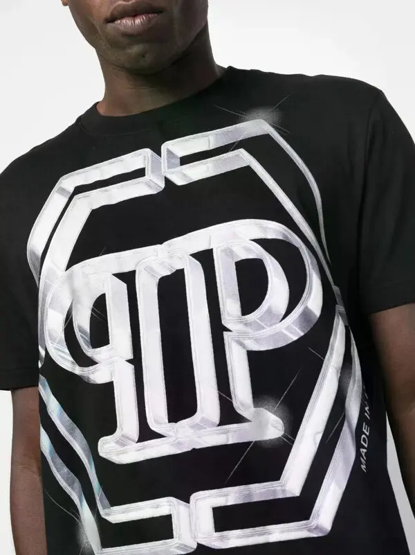 Philipp Plein Logo-print Short-sleeved T-shirt - Black
