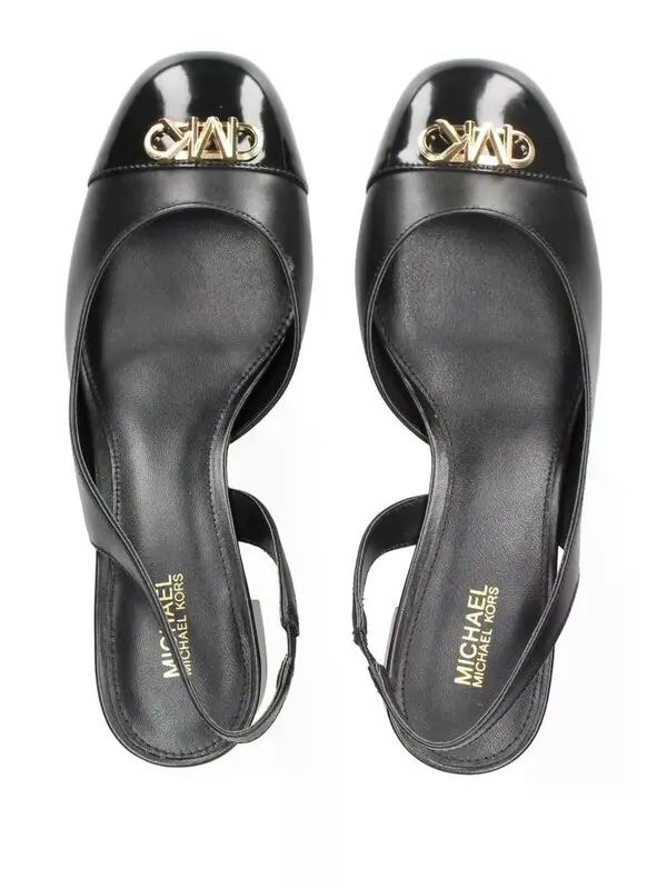 Michael Kors Leather Block Heel Pumps