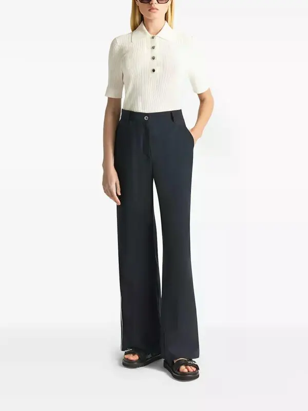 Fusalp Knitted Polo Top - White