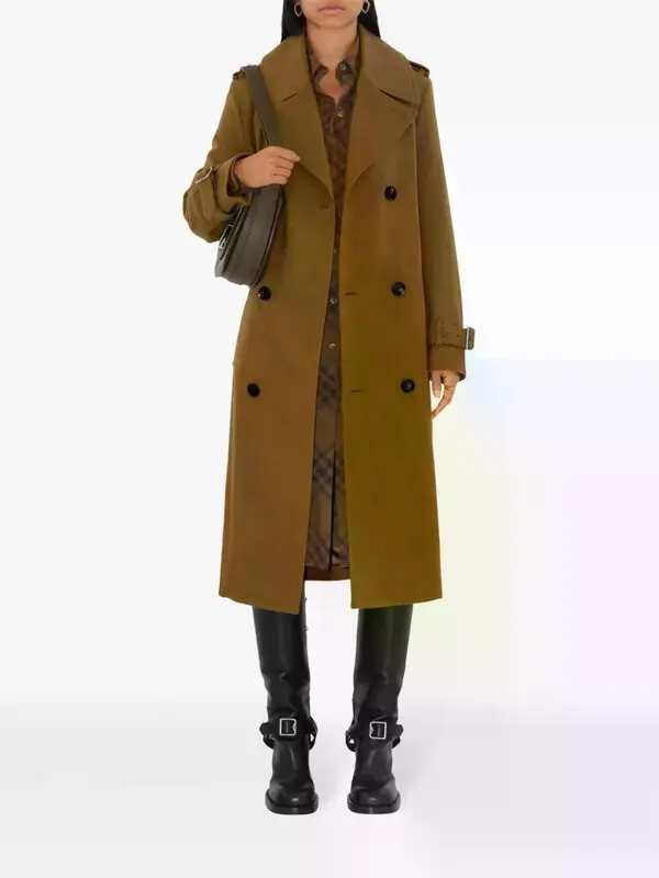 Burberry Belted Cashmere Trench Coat
