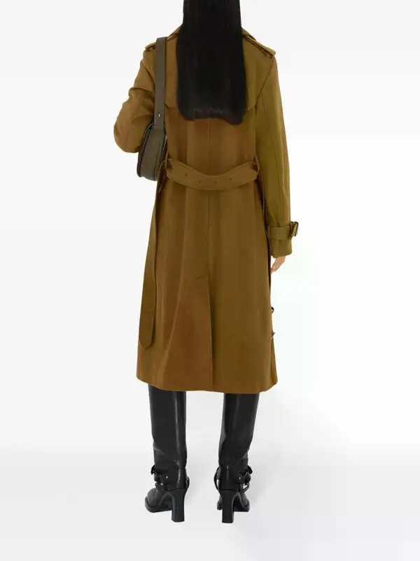 Burberry Belted Cashmere Trench Coat
