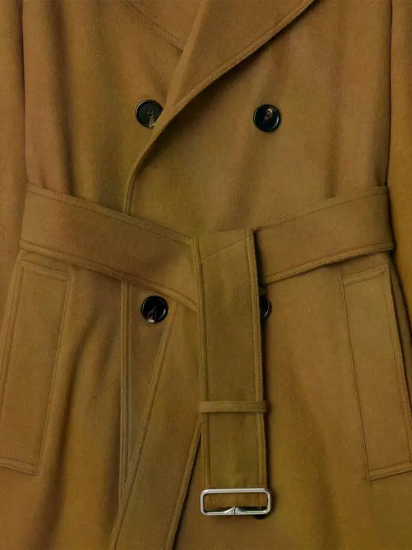 Burberry Belted Cashmere Trench Coat