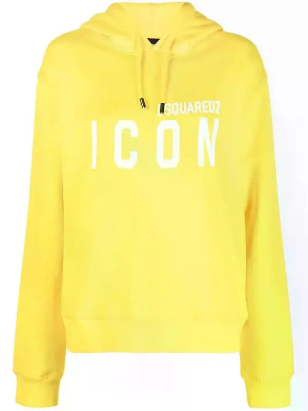 Dsquared2 Icon Cotton Hoodie - Yellow