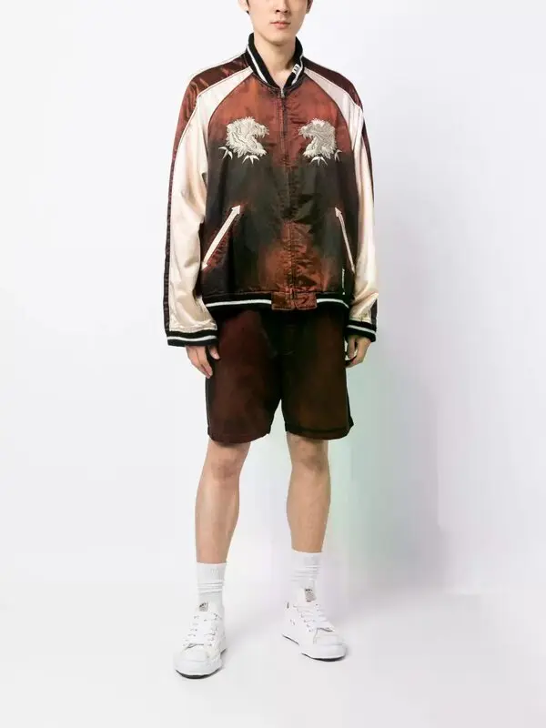Mihara Yasuhiro Distressed Effect Drawstring Shorts
