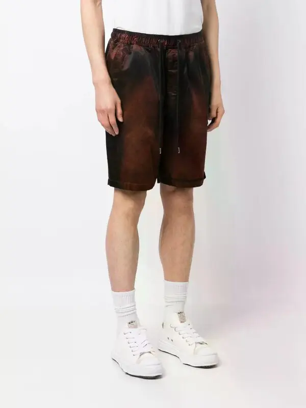 Mihara Yasuhiro Distressed Effect Drawstring Shorts