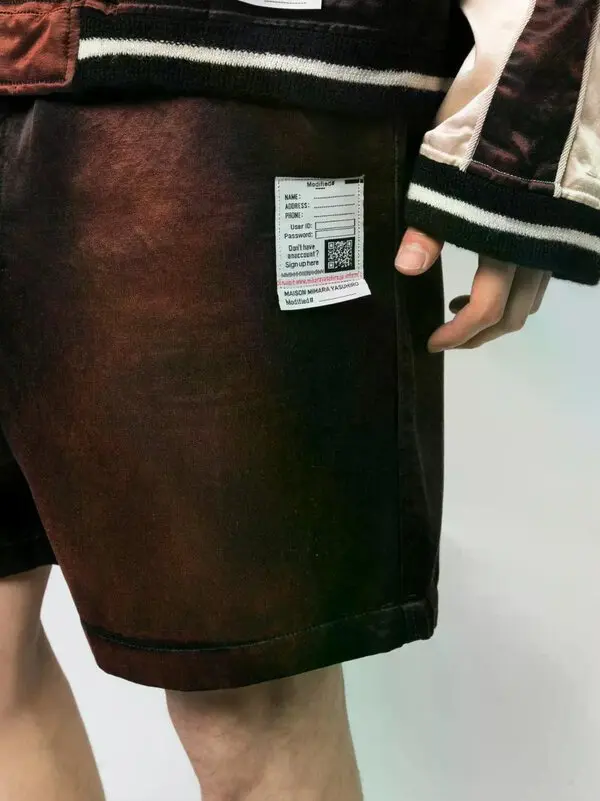 Mihara Yasuhiro Distressed Effect Drawstring Shorts
