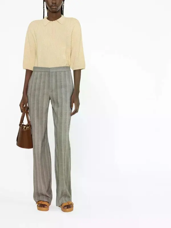 Isabel Marant Étoile Scarly Tailored Trousers With Vertical Stripes