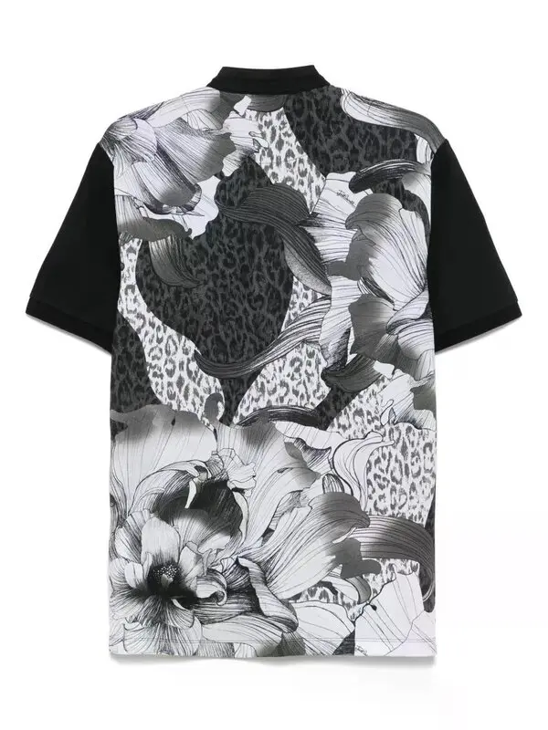 Just Cavalli Logo-embroidered Polo Shirt