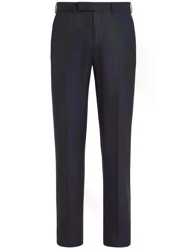 Zegna 15milmil15 Tailored Wool Trousers - Blue