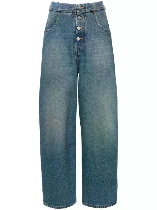 MAISON MARGIELA High-rise Wide-leg Jeans - Blue