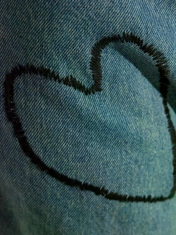 Zadig&Voltaire Elio Jeans With Heart Embroidery
