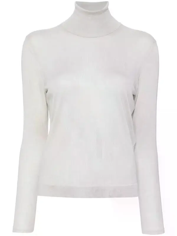 TOM FORD Cashmere-silk Blend Roll Neck Jumper - Neutrals