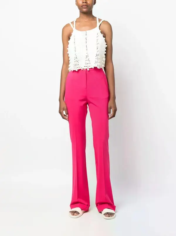 Pinko Pressed Crease High-waist Trousers