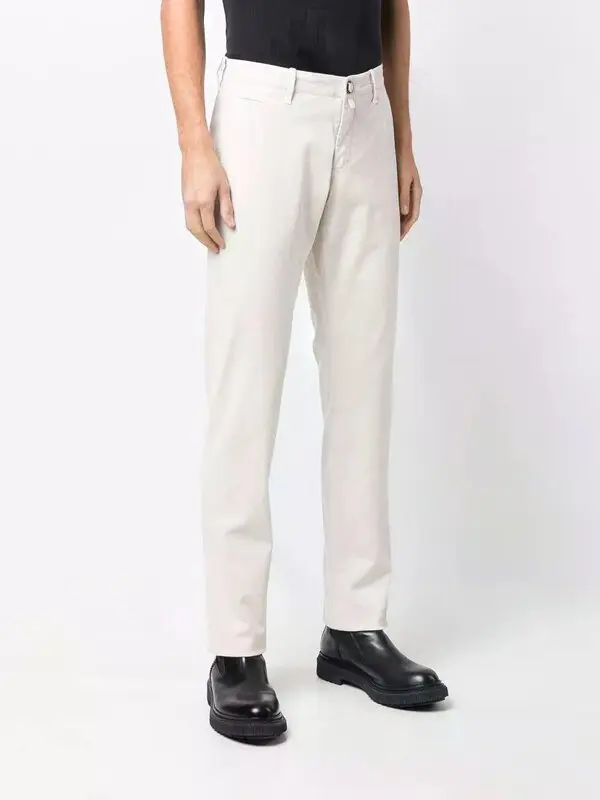 Jacob Cohen Four-pocket Stretch-cotton Chinos - Neutrals