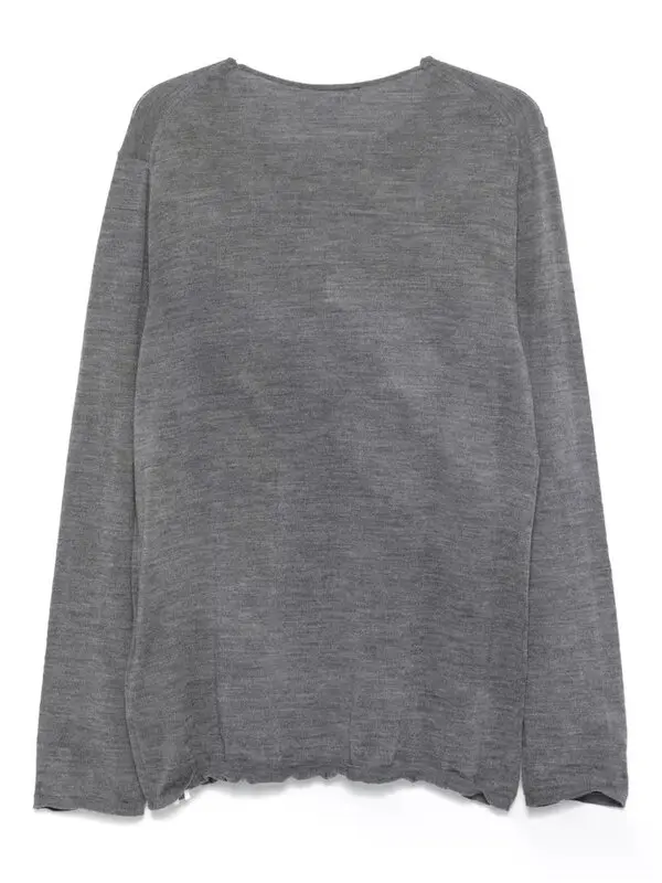 Comme Des Garçons Freedom" Embroidered Wool Sweater