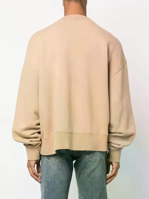 Palm Angels Logo Print Cotton Sweatshirt