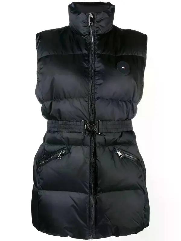 Tommy Hilfiger Logo Patch Padded Gilet - Blue