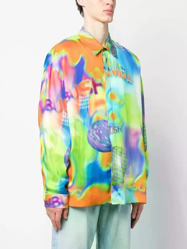 AMBUSH Graphic-print Long-sleeve Shirt