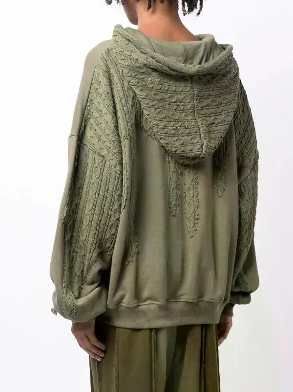 MOSTLY HEARD RARELY SEEN Panelled Cotton Hoodie