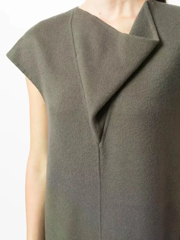 Goen.j Cowl Neck Wool-blend Midi Dress